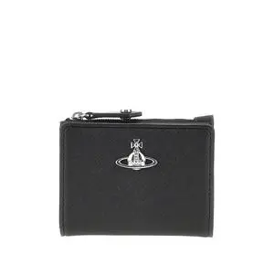 VIVIENNE WESTWOOD Orb Logo Bi-fold Cardholder - Black