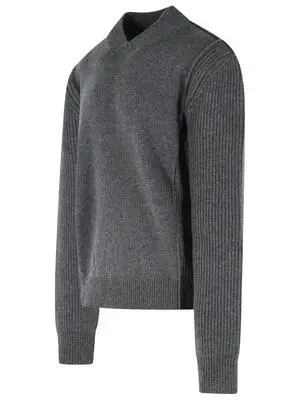 Marni Grey Virgin Wool And Cashmere Sweater