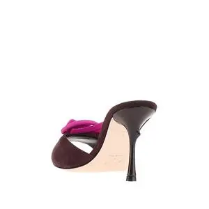 ROGER VIVIER Suede Leather Mules - Purple
