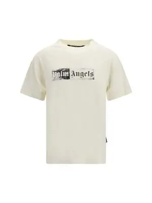 Palm Angels Stamp T-shirt With Logo - Multicolor