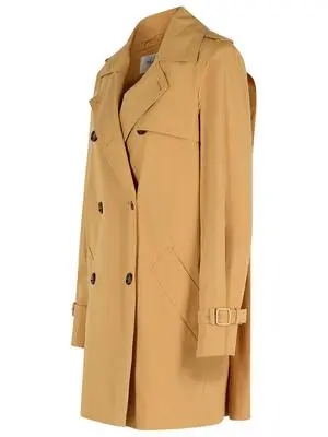 Max Mara Landa' Black Cotton Trench Coat