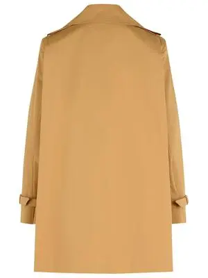 Max Mara Landa' Black Cotton Trench Coat
