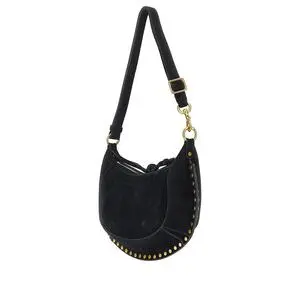 Isabel Marant Étoile Suede Oskan Moon Bag - Black