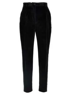 Dolce & Gabbana Velvet Tuxedo Pants - Black