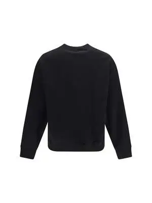 Palm Angels Cotton Crewneck Sweatshirt With Logo