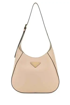 Prada Powder Leather Shoulder Bag - Pink