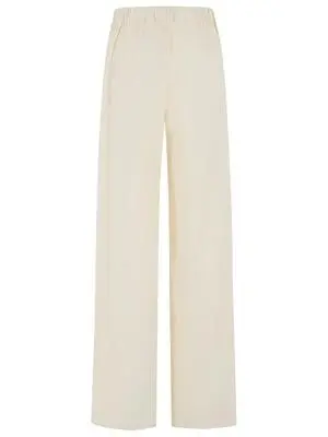 Max Mara Editto' Ivory Virgin Wool Pants