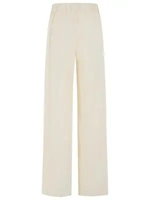 Max Mara Editto Virgin Wool Trousers - White