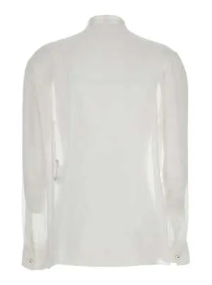 Dolce & Gabbana Silk Pussy-bow Shirt - Multicolor