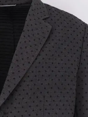 Dior Polka-dots Virgin Wool And Alpaca Jacquard Blazer - Multicolor