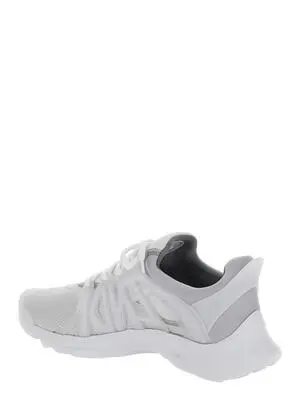 Fendi Tag' Grey Sneakers With Logo In Techno Mesh