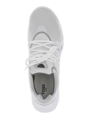Fendi Techno Mesh Logo Sneakers - Gray