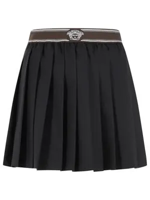 Versace Wool And Mohair Miniskirt