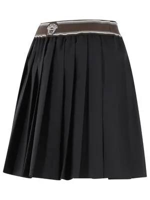 Versace Wool And Mohair Miniskirt