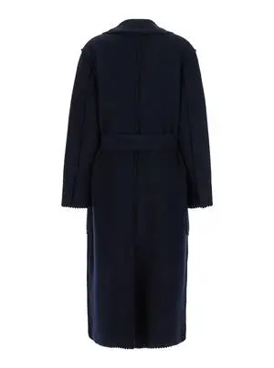 Max Mara Long Wool And Cashmere Coat - Multicolor
