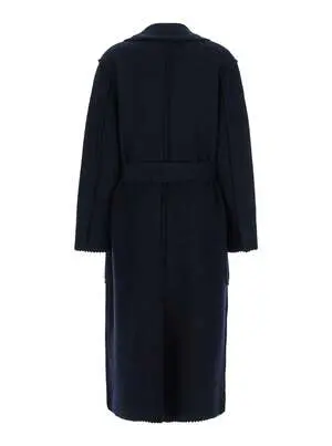Max Mara Long Wool And Cashmere Coat - Multicolor