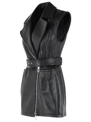 Sportmax Leather Jacket - Black
