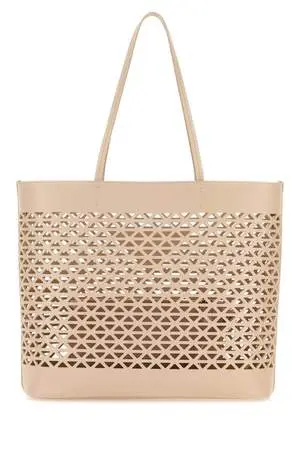 Prada Leather Shopping Bag - Brown