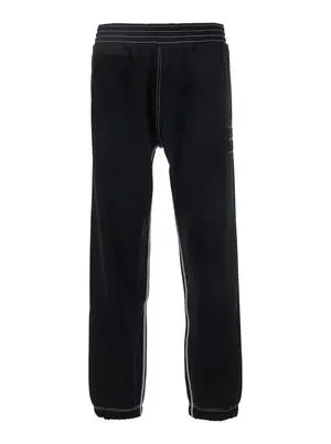Givenchy Black Jogger Pants With 4g Embroidery In Cotton - Multicolor