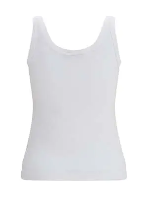 Dolce & Gabbana Ribbed Logo Tank Top