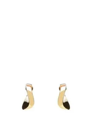 Bottega Veneta Small Disc Earrings - Gold
