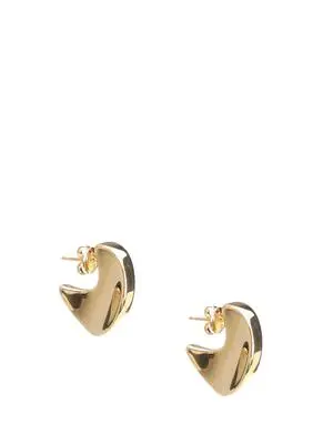 Bottega Veneta Disc Earrings - Gold