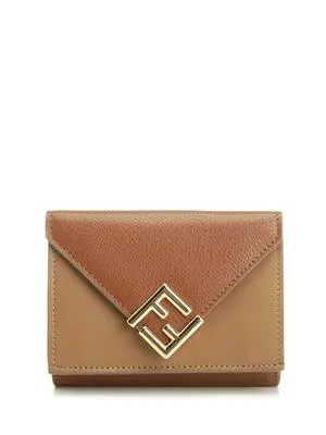 Fendi Ff Diamonds Wallet - Brown