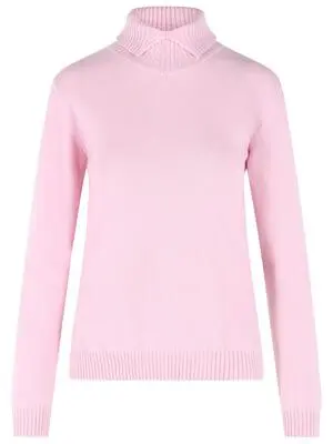 JIL SANDER Wool Turtleneck Sweater - Pink