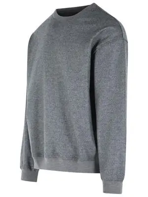 JIL SANDER Grey Wool Sweatshirt