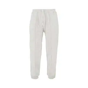 Brunello Cucinelli Mélange Double Jersey Sweatpants - Gray