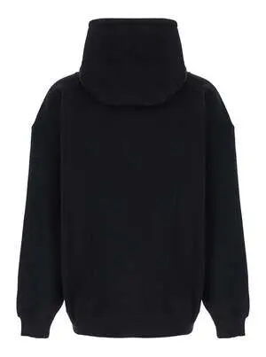 Saint Laurent Cotton Logo Embroidered Hoodie - Multicolor