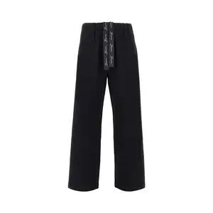 Jacquemus Rond Carré Cotton Pants - Black