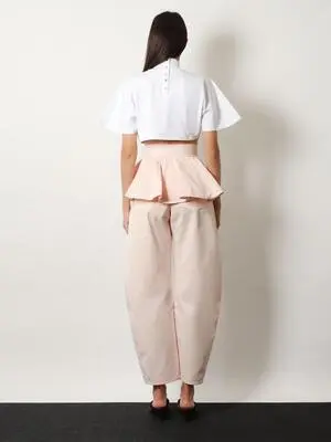 Alaïa Cotton Peplum Belt