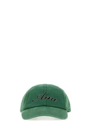 AMI Paris Cotton Baseball Cap - Green