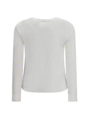 Max Mara Fumetto Embroidered Logo T-shirt - White