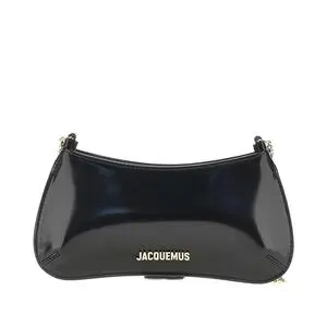 Jacquemus Bisou Chaine Leather Bag - Black