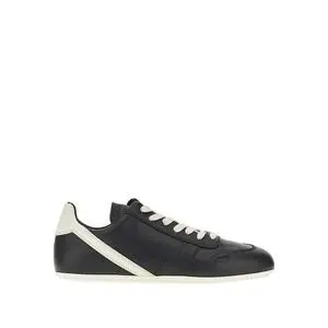 Rick Owens Leather 'minimal' Sneakers - Black
