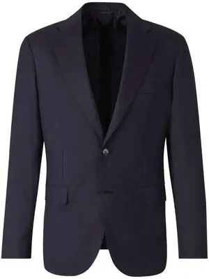 Brioni Wool And Silk Single-breasted Jacket - Multicolor