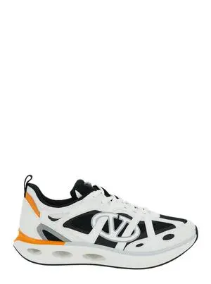 Valentino Garavani Easyjog' Low Top Sneakers With Vlogo Detail In Tech Fabrics - Multicolor