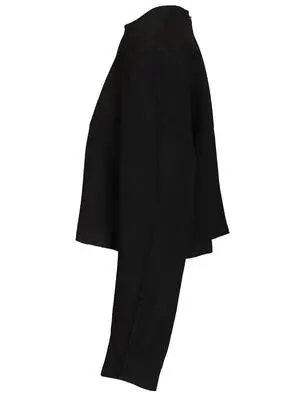 TOTEME Cropped Blouse - Black
