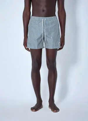 Moncler Striped Swim Shorts - Blue