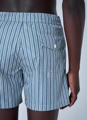 Moncler Striped Swim Shorts