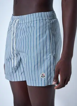 Moncler Striped Swim Shorts