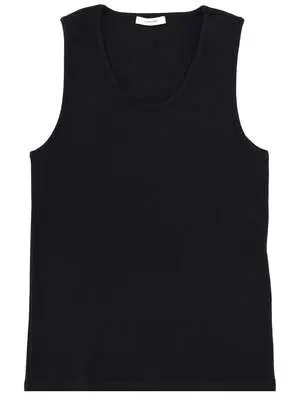 LEMAIRE Cotton Tank Top - Black