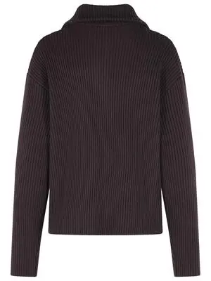 COURREGES Merino Wool Quarter Zip Sweater - Multicolor