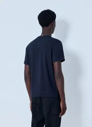 Moncler Set Of Three Logo Motif T-shirts - Gray