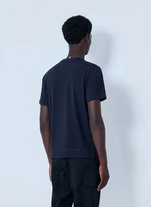 Moncler Set Of Three Logo Motif T-shirts - Gray