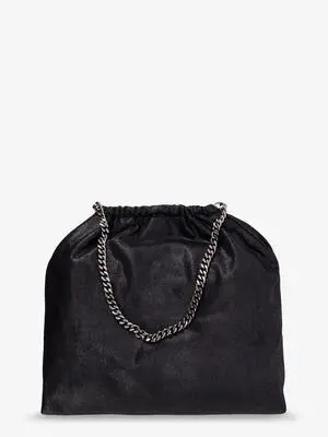 Stella McCartney Falabella Shoulder Bag With Metal Drawstring - Black
