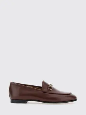 Gucci Jordaan Horsebit Loafers In Smooth Leather - Brown