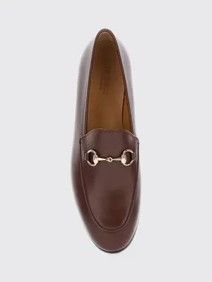 Gucci Jordaan Leather Loafers - Brown